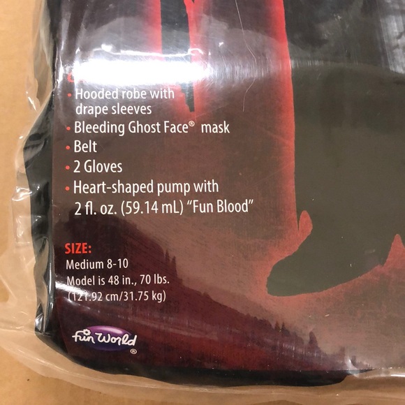Fun World/ Scream | Costumes | Ghost Face Kids Bleeding Mask Costume ...